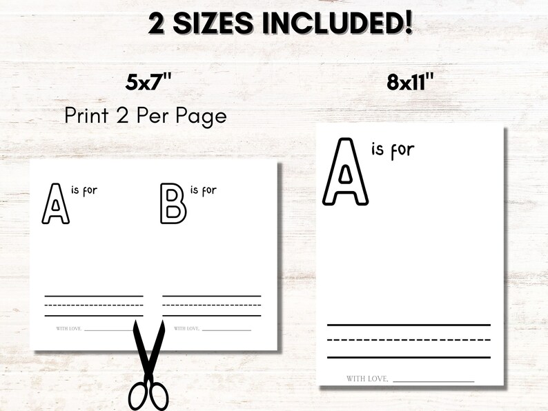 Printable ABC Book Baby Shower Games, Digital Download, Baby Shower ...