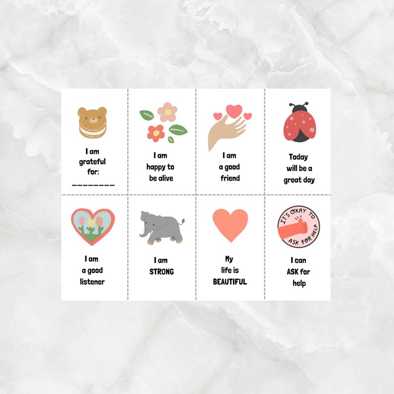 Affirmation Cards | Mindfulness | Affirmations | for Kids | Daily ...