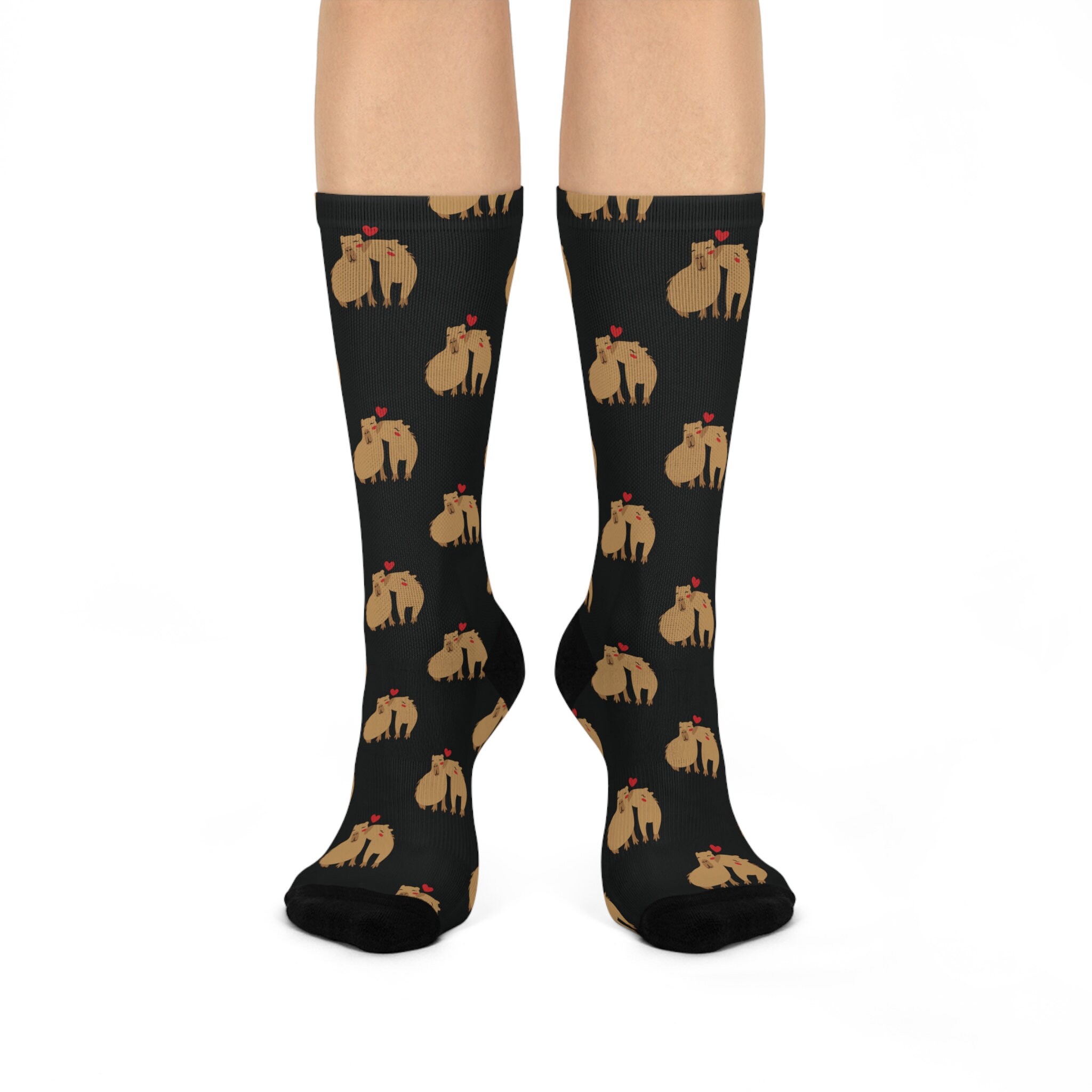 Cute Capybara Kiss Socks Funny and Cute Animal Socks for Quirky Gift ...