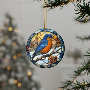 Bluebird Ornament Mountain Bluebird Christmas Bluebird Art Bluebird ...