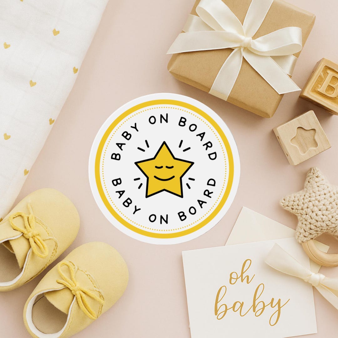 Baby on Board Magnet Baby on Board Sticker Baby on Board Decal Baby ...