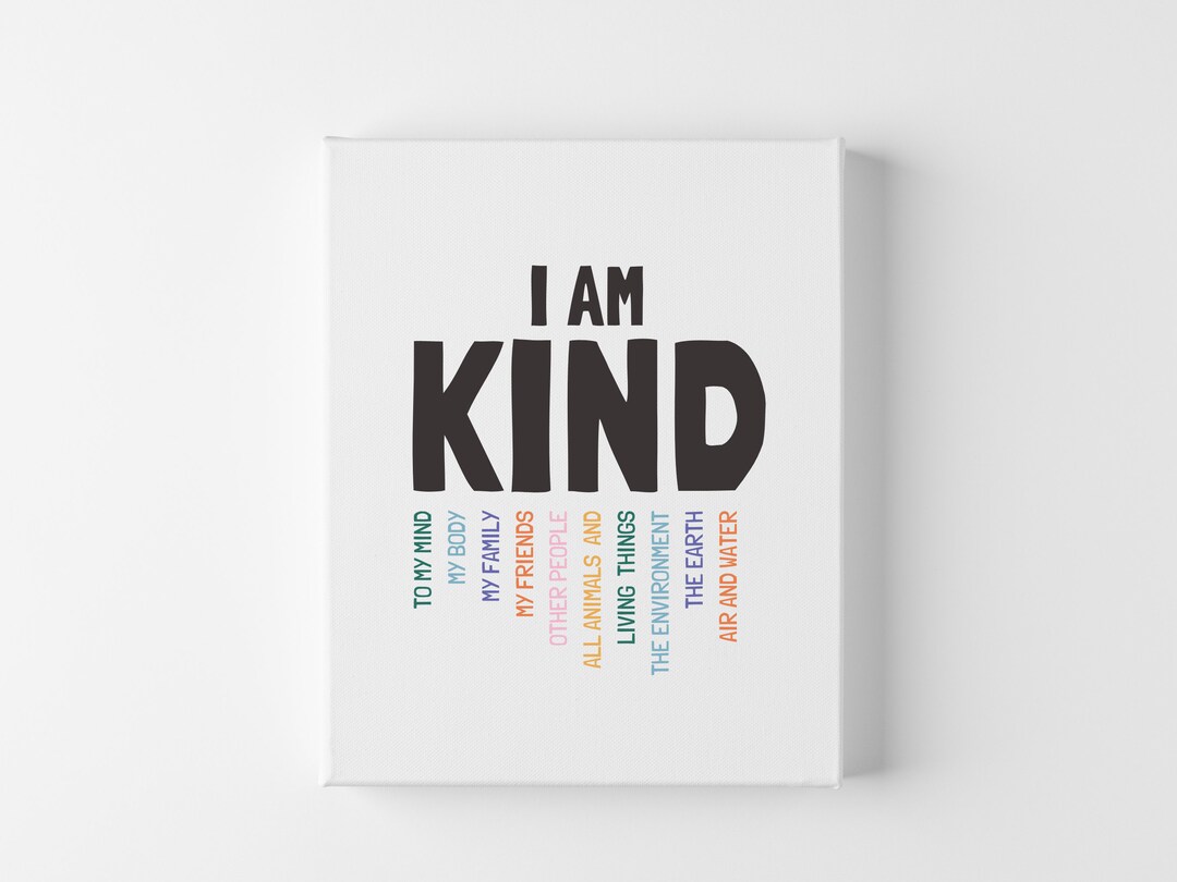 I Am Kind | Affirmations Svg | Motivational Svg | Classroom Posters ...
