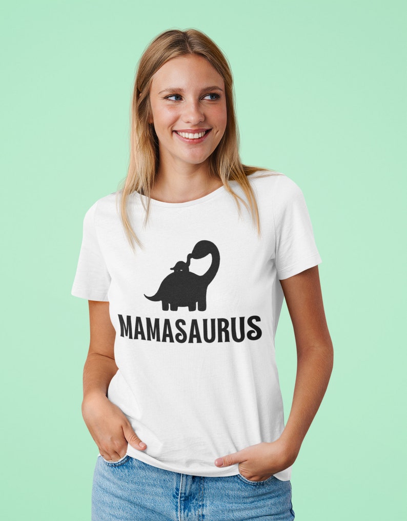 Mamasaurus Svg Cute Dinosaur Mom Shirt Design SVG Files for Cricut, Svg ...