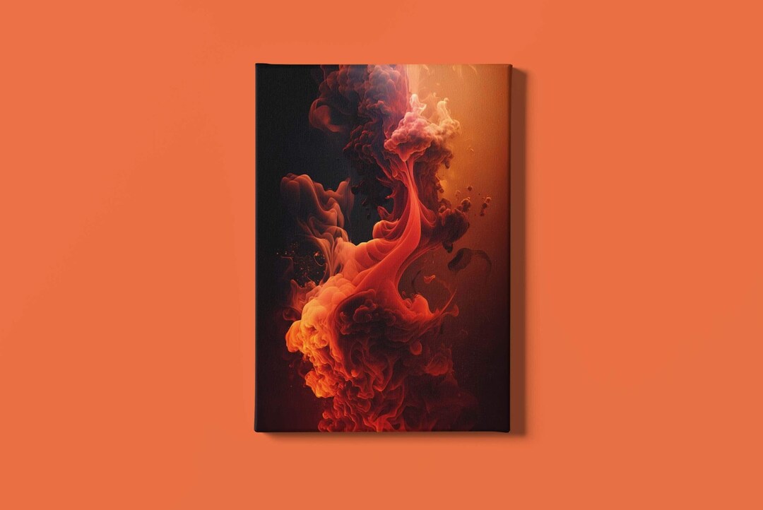 Smoke Art Print | Smoke Wall Art | Abstract Art | Fantasy Art | Bedroom ...