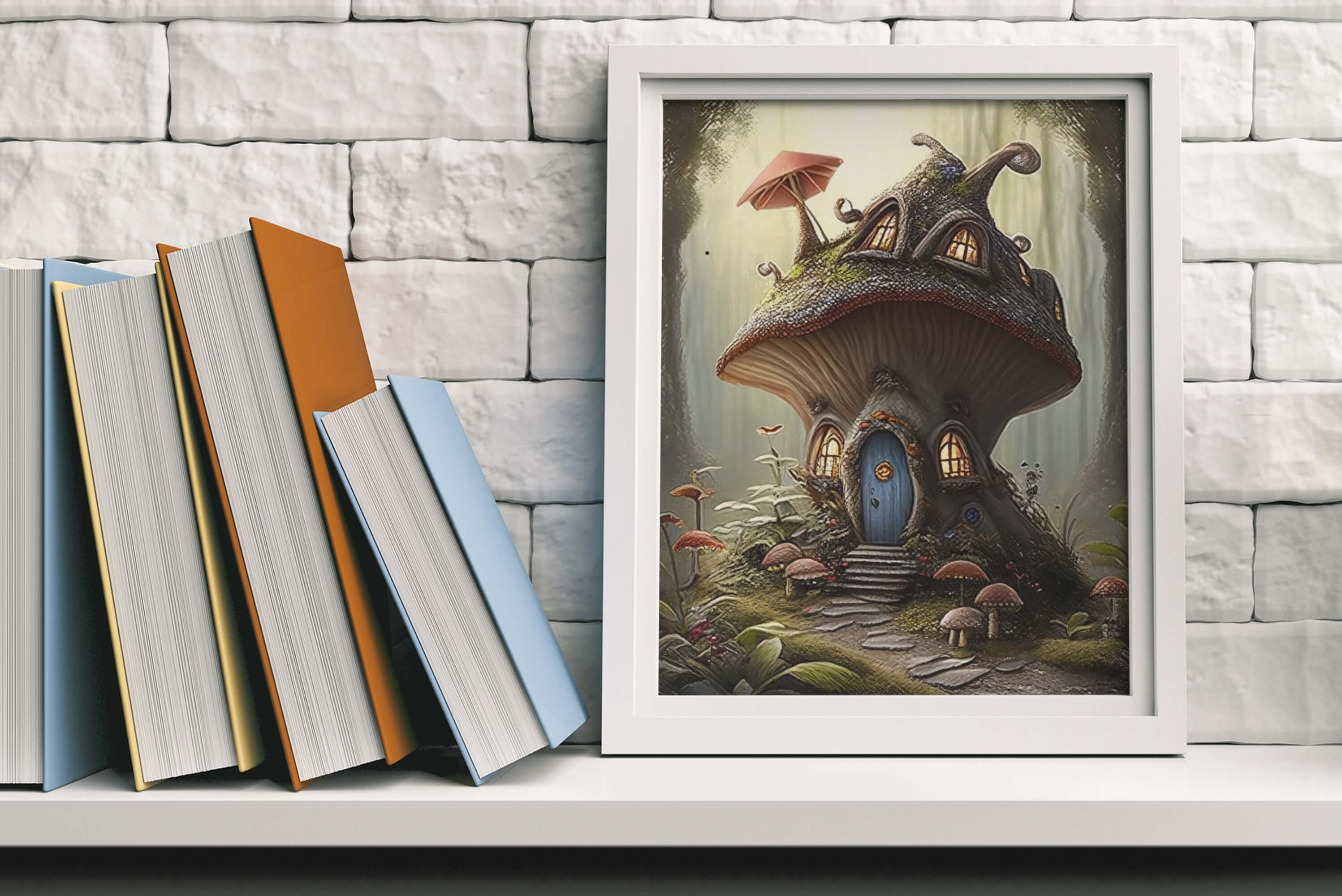Hobbiton Poster Lord of the Rings Fable Art Fairy Tale Art Mushroom ...