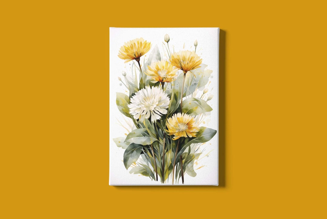 Dandelion Art Print Instant Download: A Printable Artwork Showcasing ...