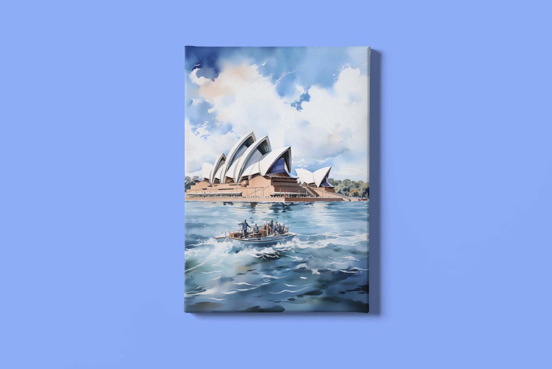 Sydney Opera House Art Print Instant Download: A Printable Artwork of ...