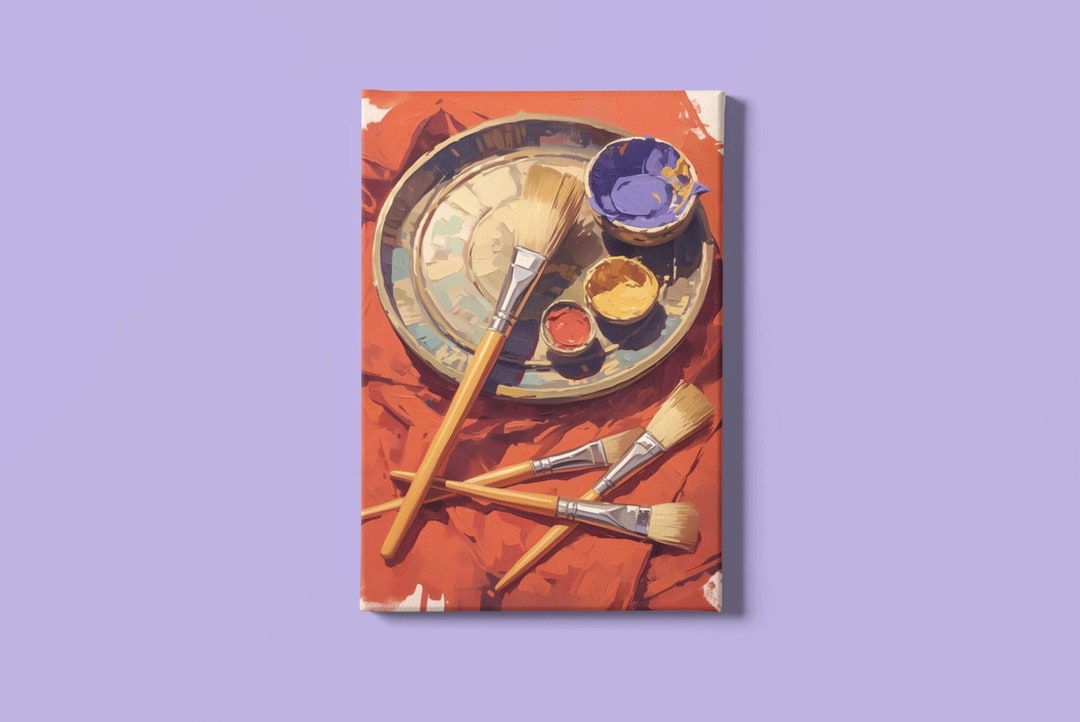 Paintbrush Art Print Instant Download: A Printable Artwork of Water ...