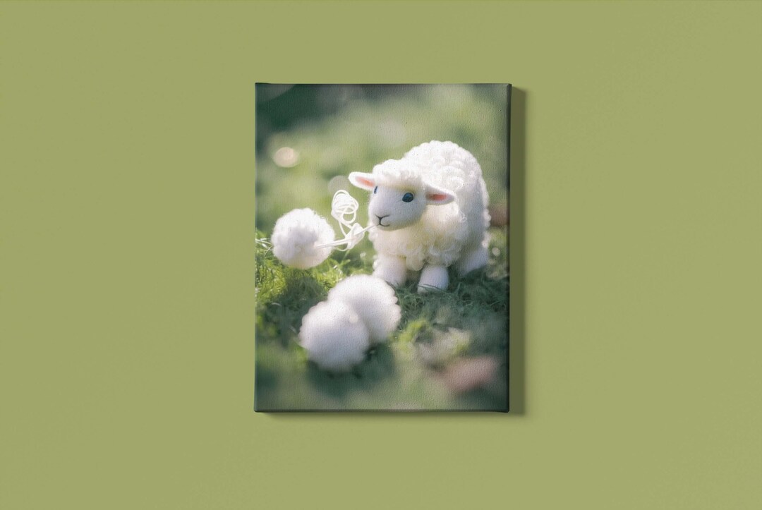 Baby Sheep Art Print | Baby Lamb Art Print | Baby Animal Wall Art ...