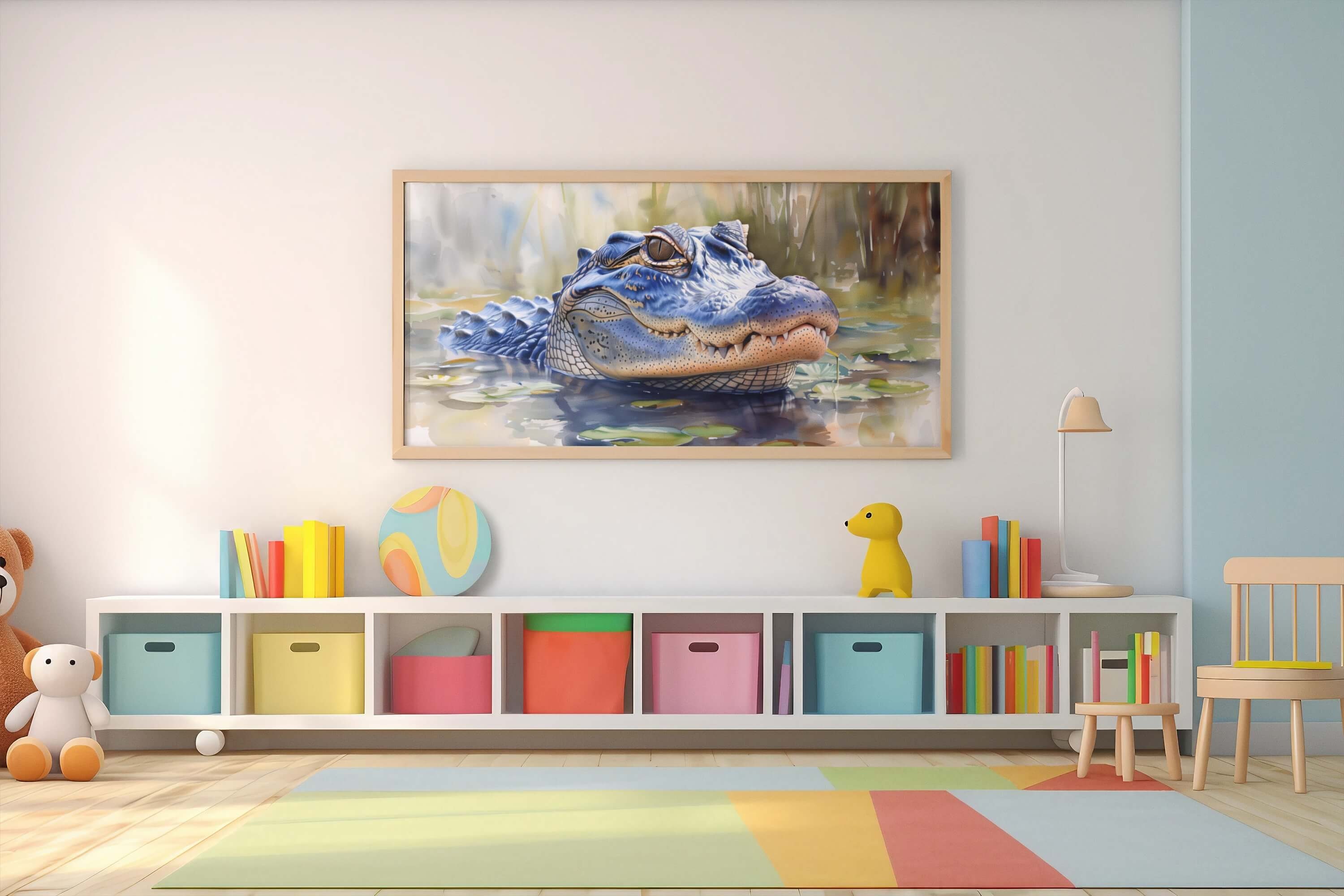 Crocodile Art Print Digital Download Bundle: Set of 2 Printable ...