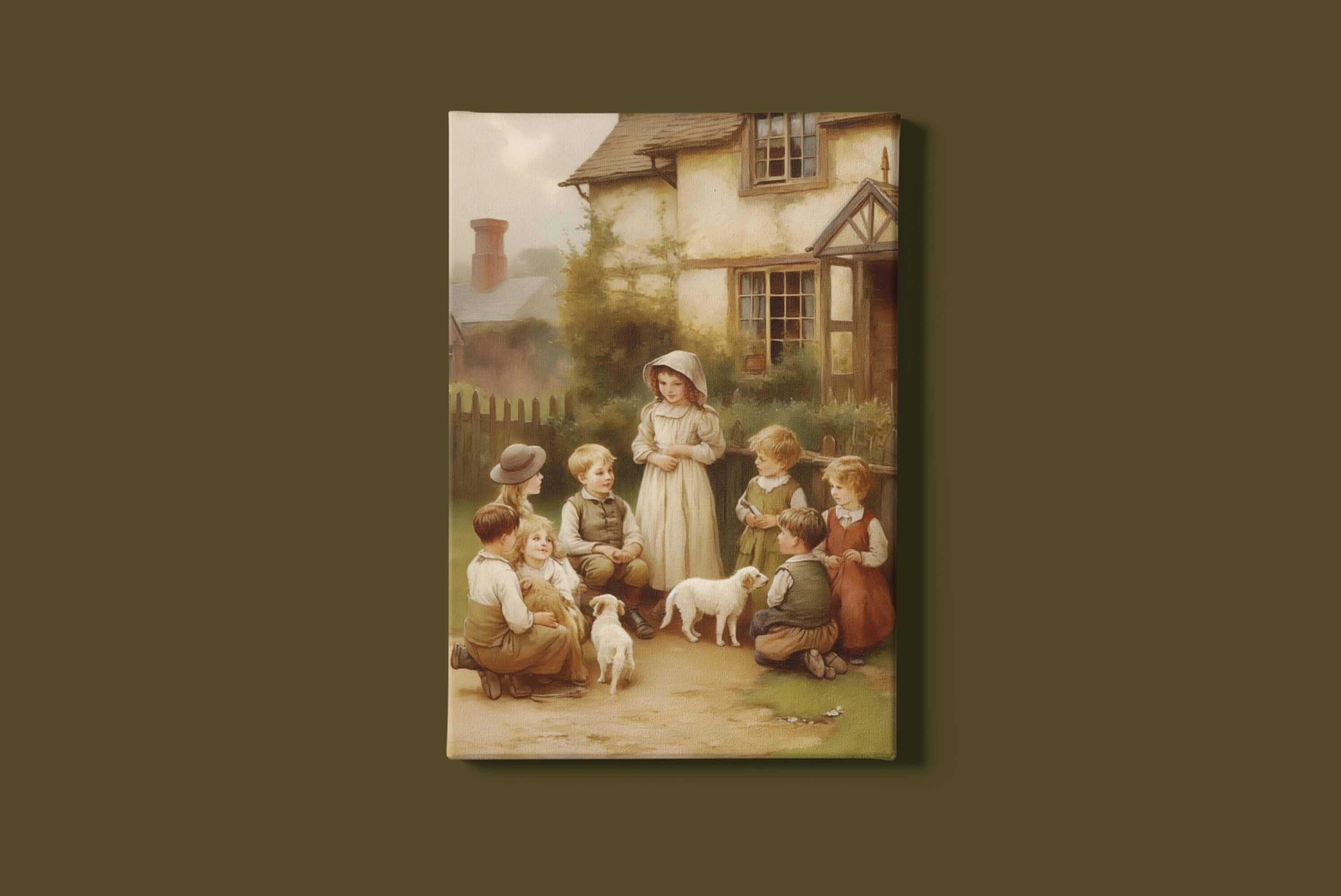 Victorian Children Art Print Instant Download: A Printable Artwork of ...