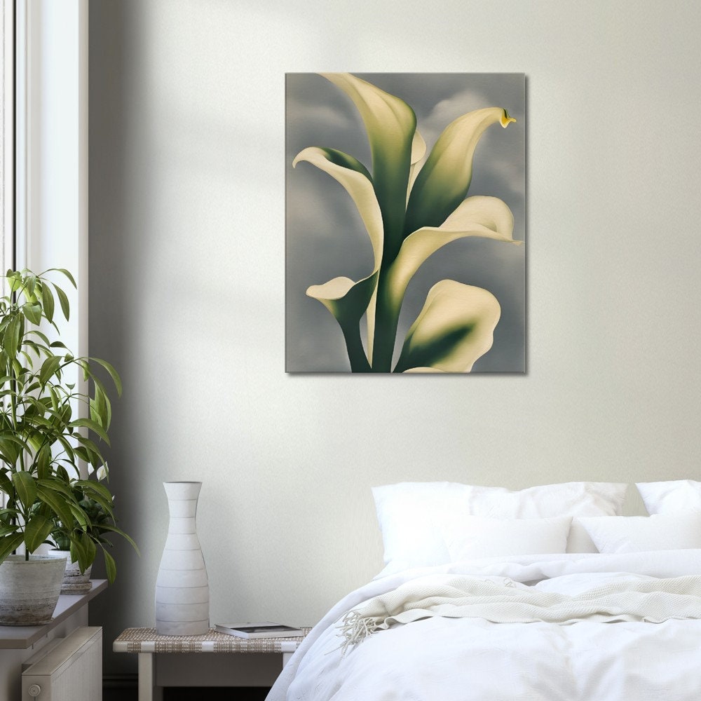Cream Calla Lily | Flower Wall Art | Flower Print | Calla Lily Print - Etsy