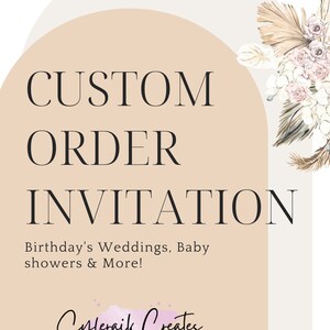 Custom Invitations - Etsy