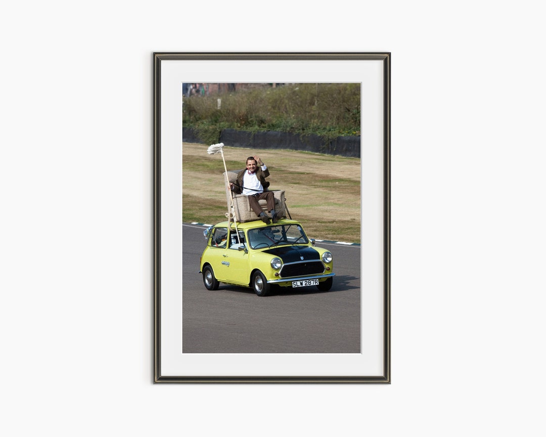 Rowan Atkinson on Mini Cooper at Goodwood Circuit, Photography Prints ...