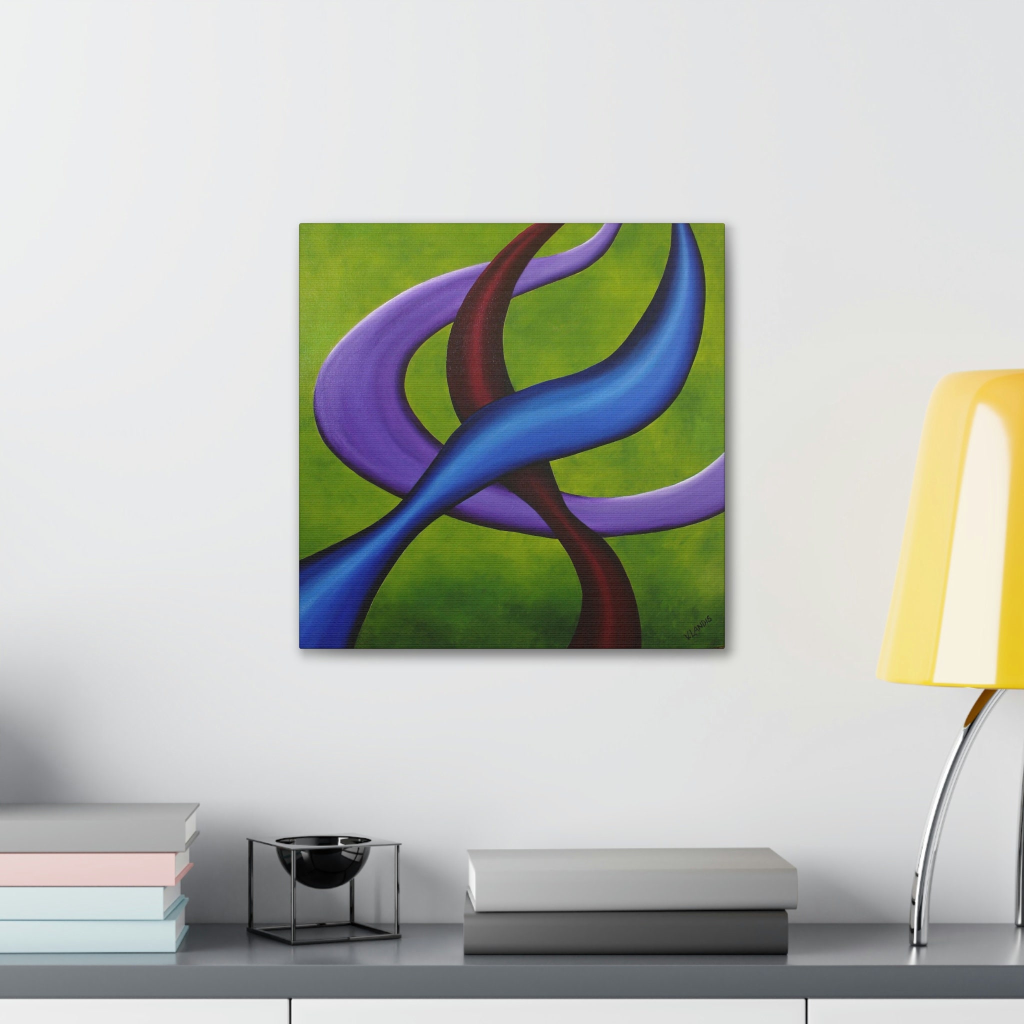 Manifold Wall Art - Contemporary Shapes Art - Gift Art Print - Bright ...