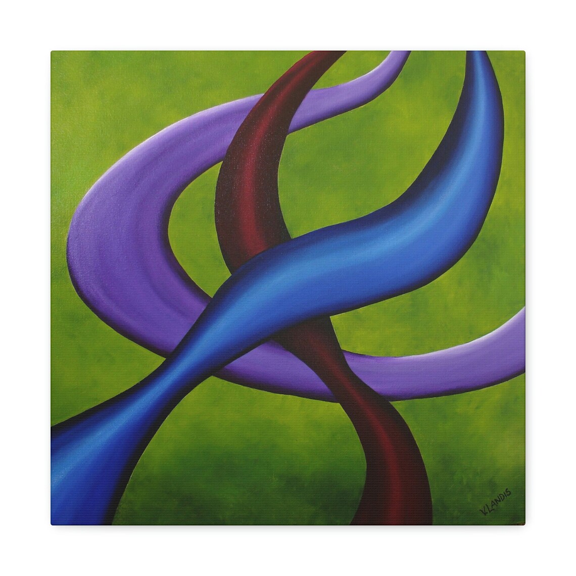 Manifold Wall Art - Contemporary Shapes Art - Gift Art Print - Bright ...