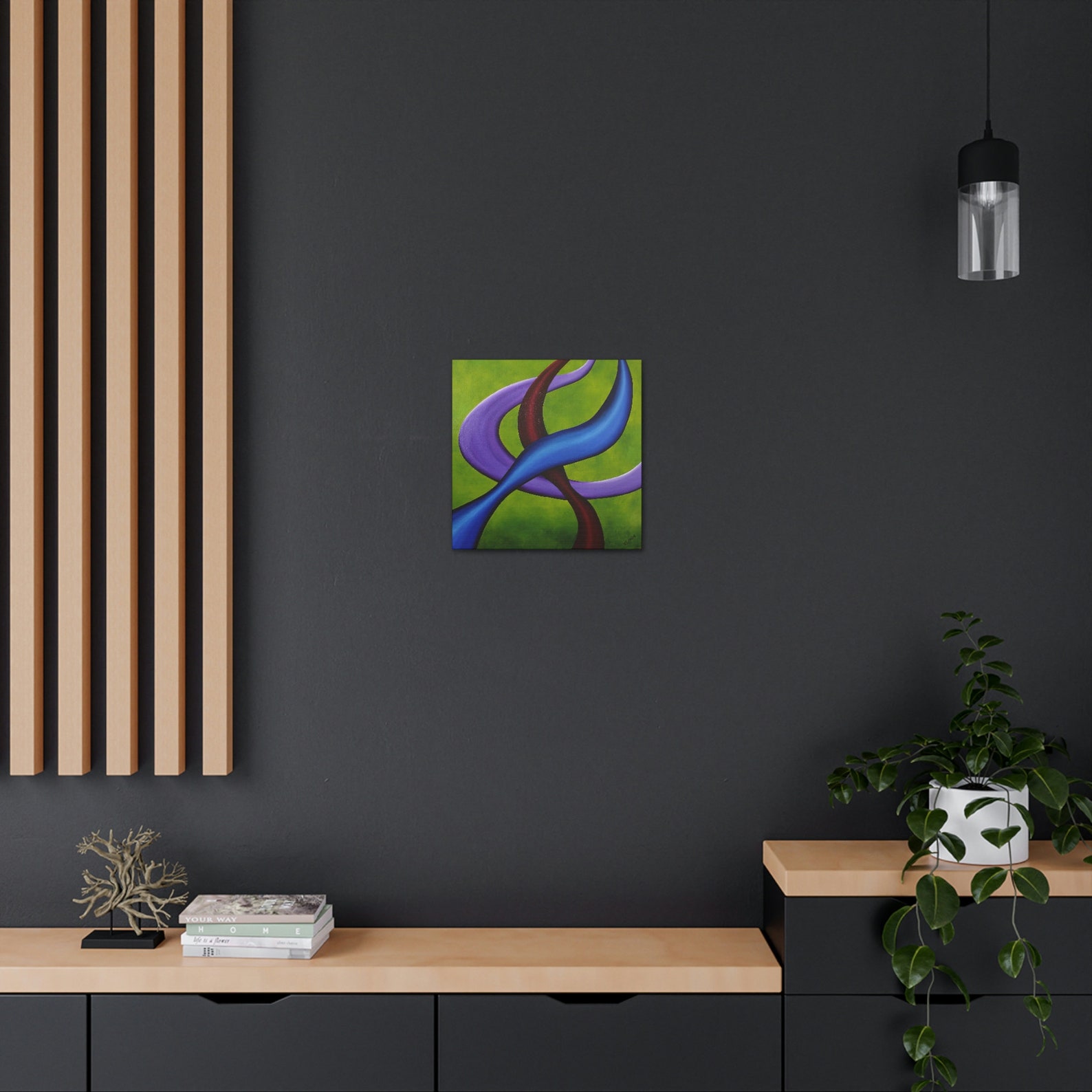 Manifold Wall Art - Contemporary Shapes Art - Gift Art Print - Bright ...