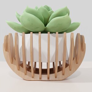 SVG Laser Cut Fruit Bowl, Succulent Plant Holder, 3-4mm, Kitchen and ...