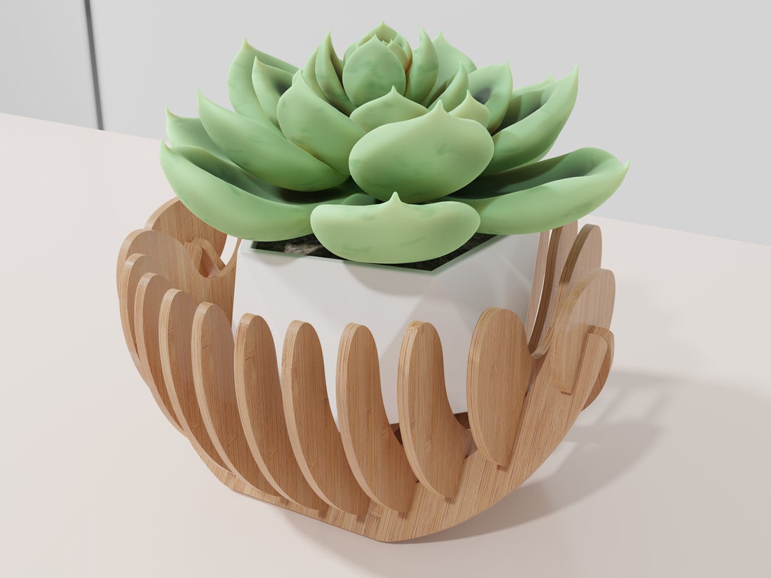SVG Laser Cut Fruit Bowl, Succulent Plant Holder, 3-4mm, Kitchen and ...