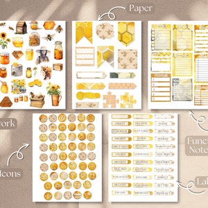Bees & Honey GOODNOTES STICKERS | 400 Cottagecore Aesthetic Goodnotes ...