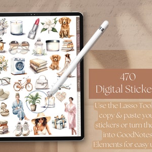 Lifestyle Digital Stickers | That Girl Daily Life Digital Sticker Book ...