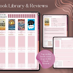 Digital Reading Journal | 600+ Page Digital Book Tracker Reading Log ...