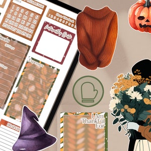 Fall Digital Stickers for Goodnotes Fall Planner Stickers Kit Fall ...