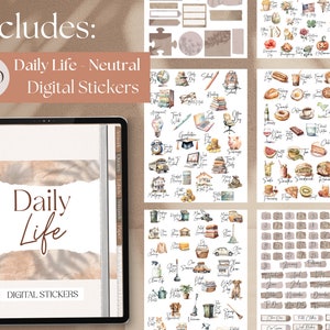 Ultimate DAILY LIFE Digital Sticker Bundle for Goodnotes | 1700 ...