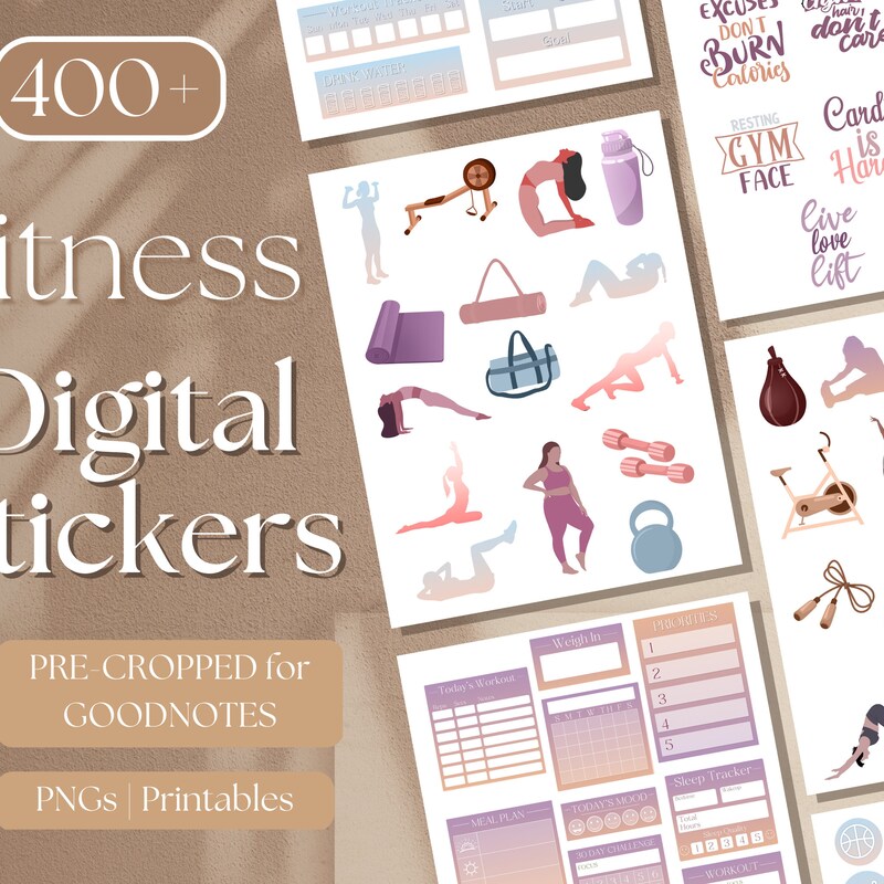 Fitness Planner Stickers - Etsy