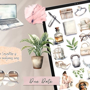 Lifestyle Digital Stickers | That Girl Daily Life Digital Sticker Book ...