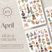 APRIL Stickers for GOODNOTES STICKERS | 103 Digital Stickers for ...