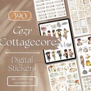 Cottagecore Digital Stickers | GOODNOTES STICKERS, 503 Cottagecore ...