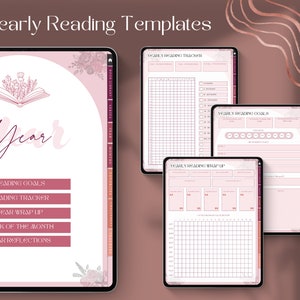 Digital Reading Journal | 600+ Page Digital Book Tracker Reading Log ...