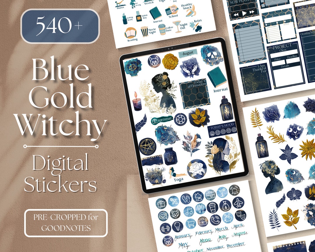 Witchy GOODNOTES STICKERS 540 Witch Aesthetic Goodnotes - Etsy