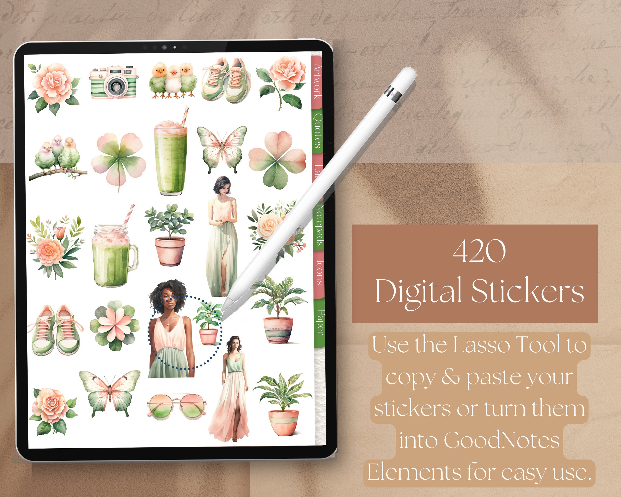MARCH Digital Stickers 2023 GOODNOTES STICKERS 420 Month of - Etsy