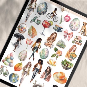 APRIL Stickers for GOODNOTES STICKERS | 103 Digital Stickers for ...