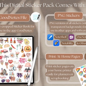 Goodnote Stickers HOLIDAY | 560 Vintage Vibes Holiday Goodnotes Planner ...