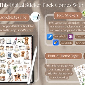 Lifestyle Digital Stickers | That Girl Daily Life Digital Sticker Book ...