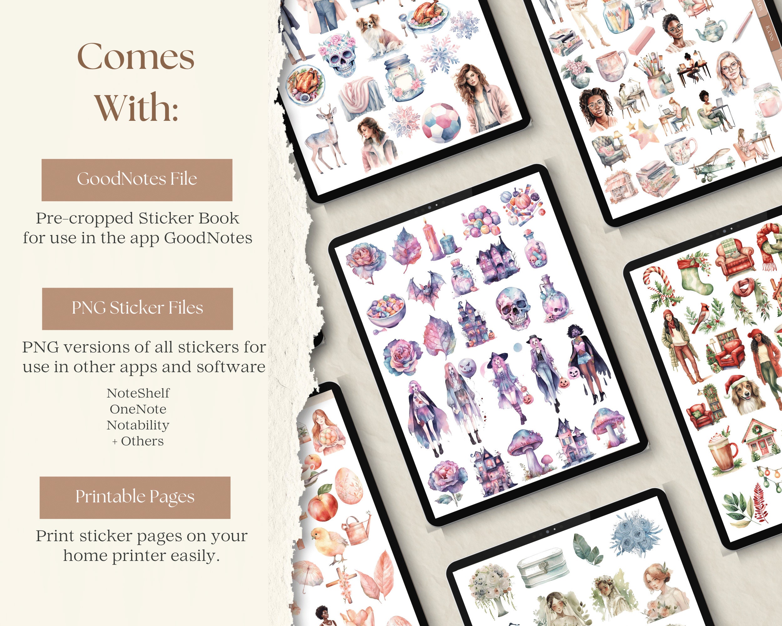 WHOLE SHOP Bundle GOODNOTES Stickers | 20,000+ Goodnotes Planner ...