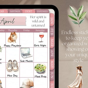 Lifestyle Digital Stickers | That Girl Daily Life Digital Sticker Book ...