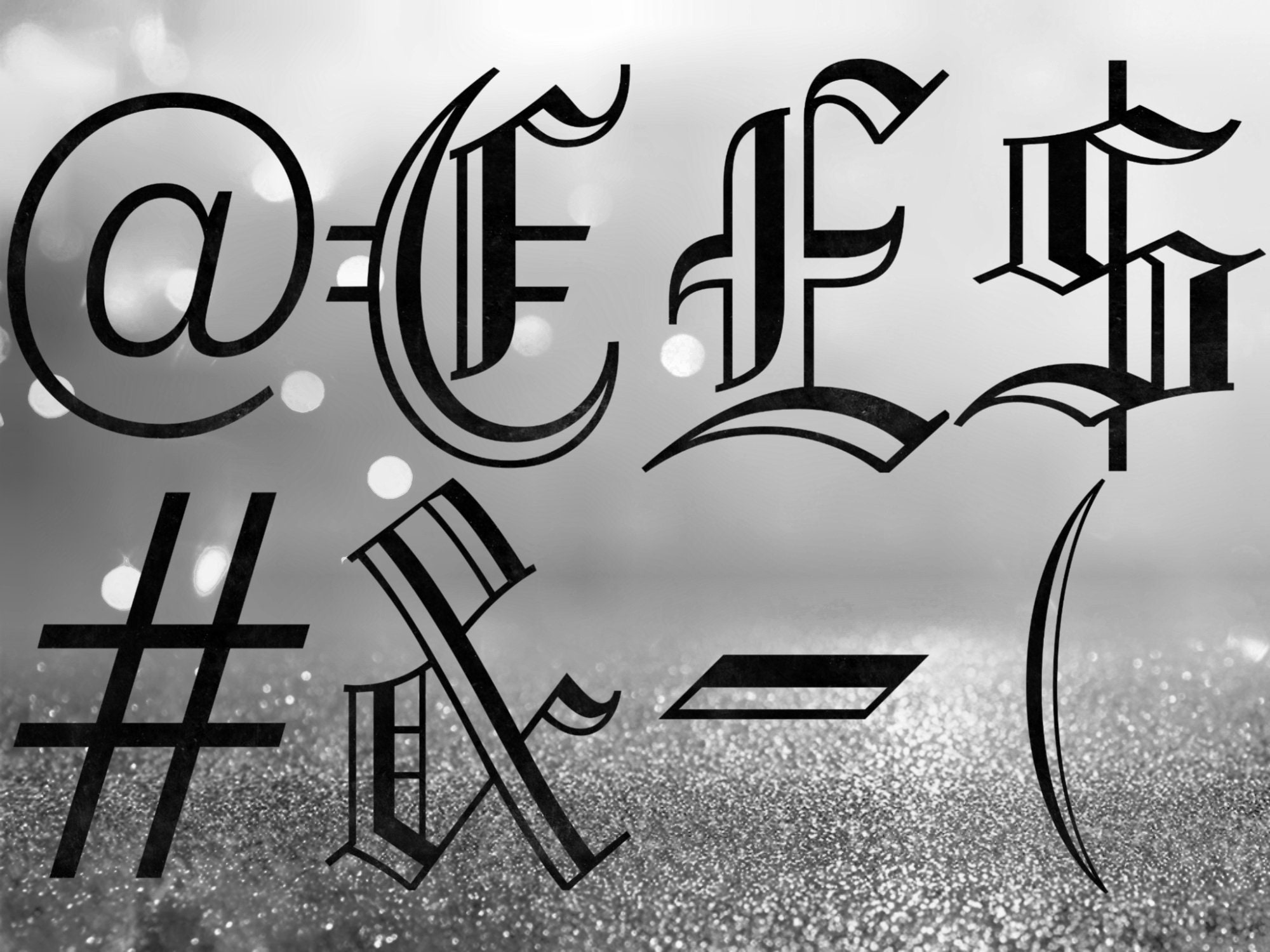 Gothic Letter Alphabet