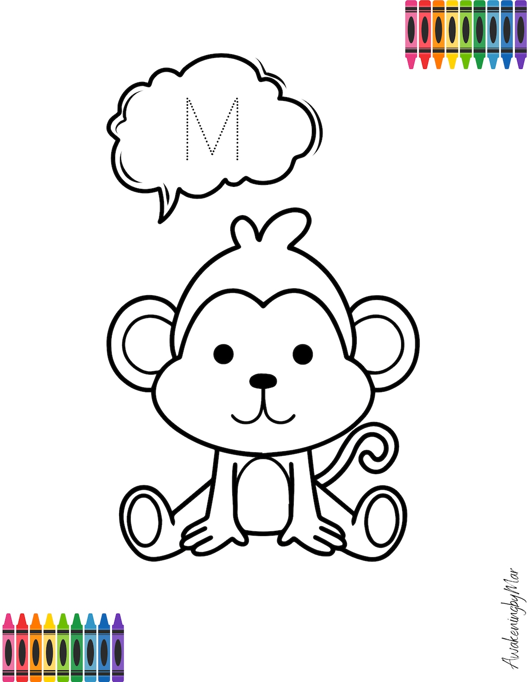 Printable Coloring ALPHABET ZOO PRINTABLE Zip Pdf Download Files ...