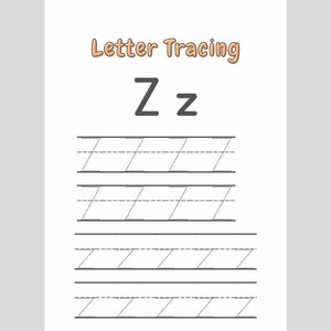 PRINTABLE Alphabet Tracing From A-Z Download Zip Pdf Digital Printable ...