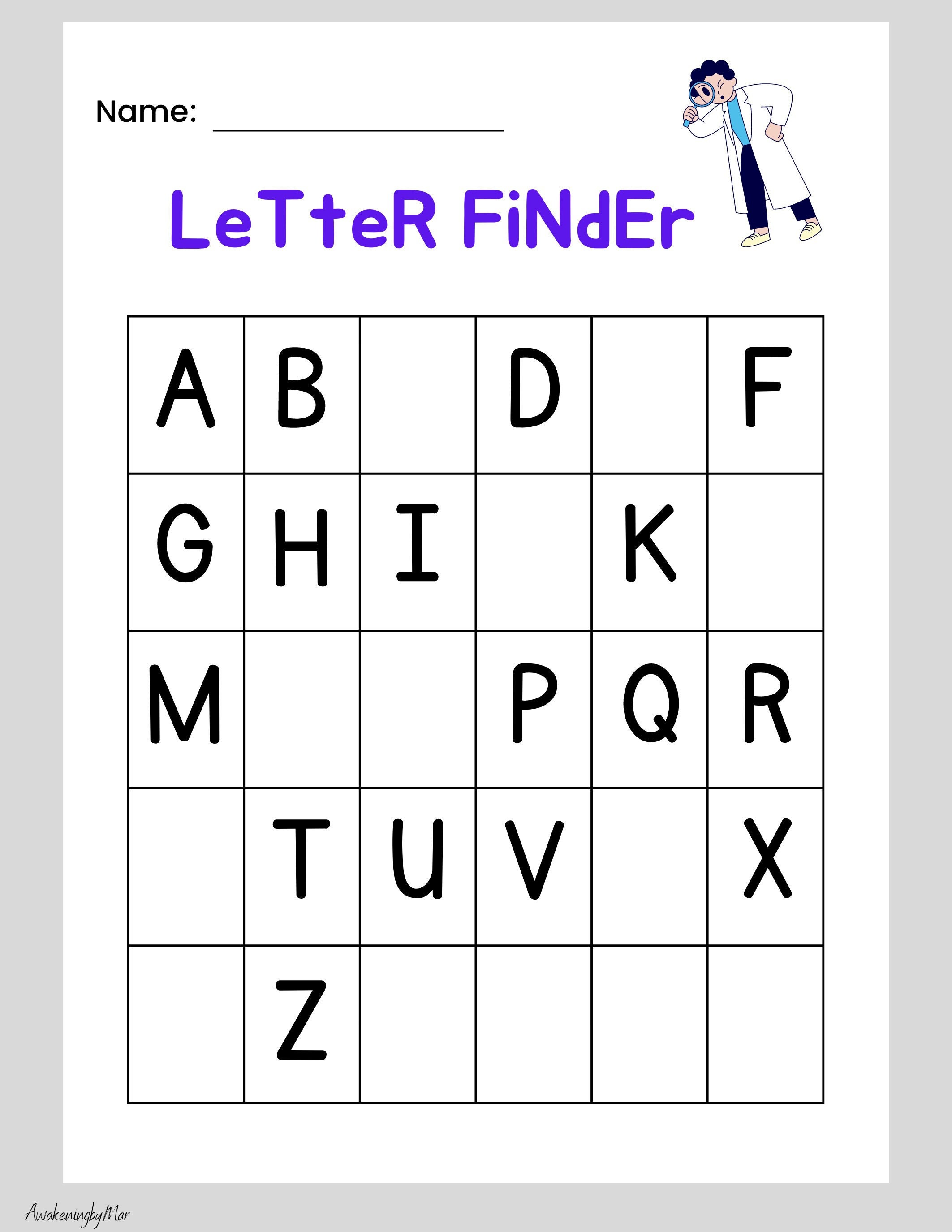 PRINTABLE Alphabet Tracing From A-Z Download Zip Pdf Digital Printable ...
