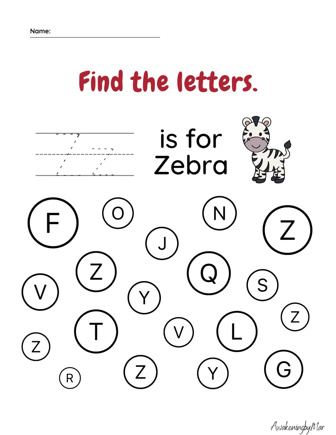 Trace Letters & Find Letters Traceable ABC Digital Letters Kids ...