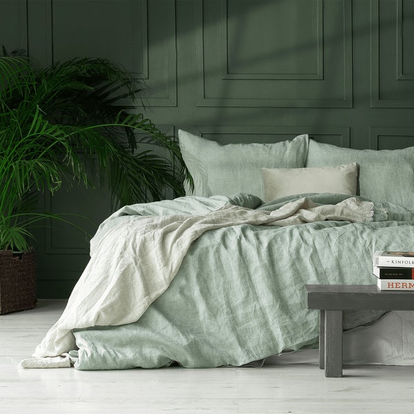 Washed Linen Bedding - Etsy
