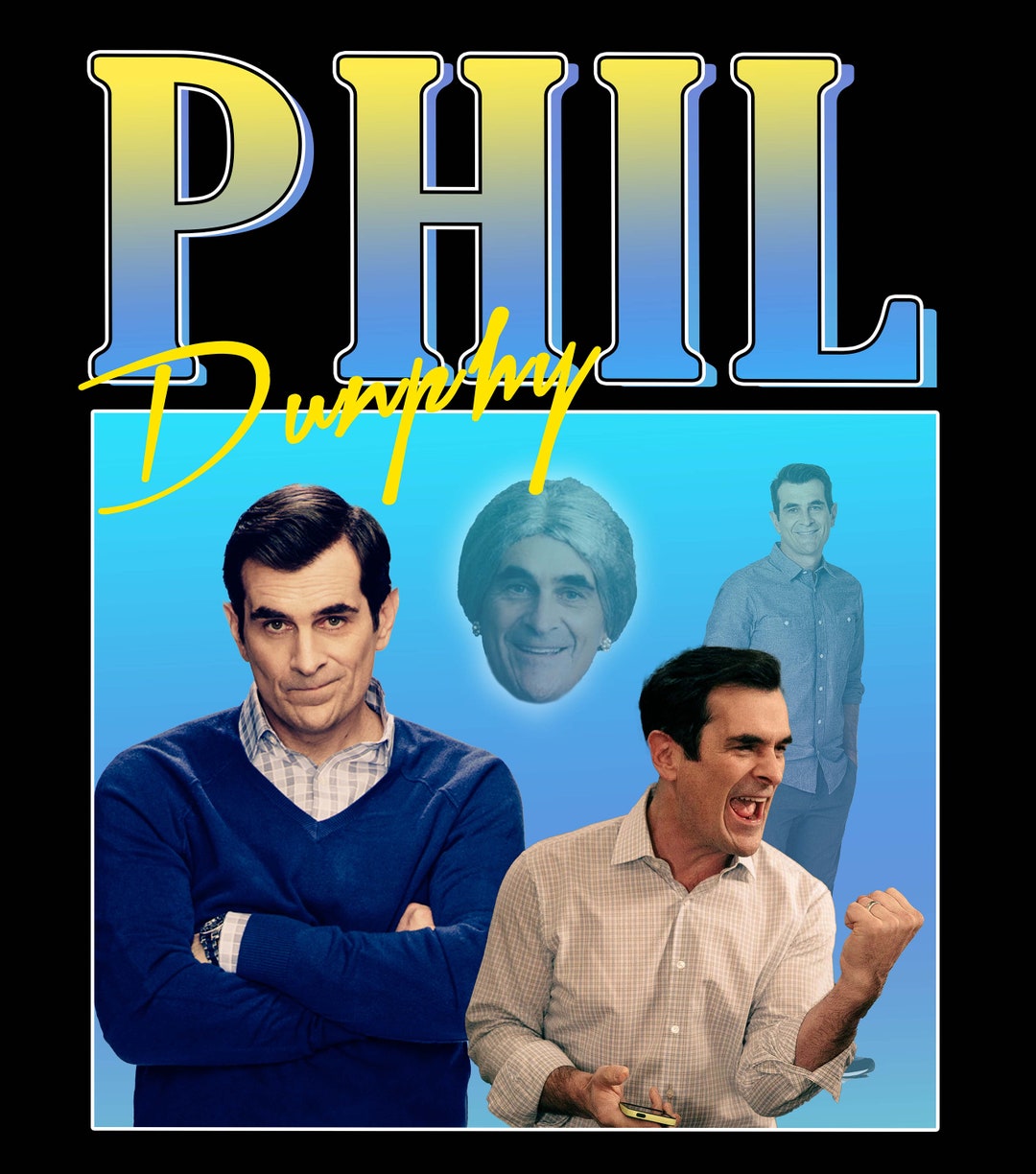 Phil Dunphy Shirt Designs PNG Vintage 90s Bootleg T Shirt - Etsy