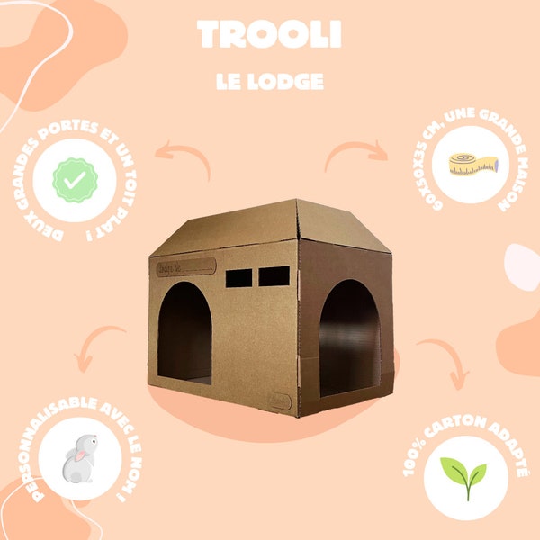 Cardboard Rabbit House - Etsy