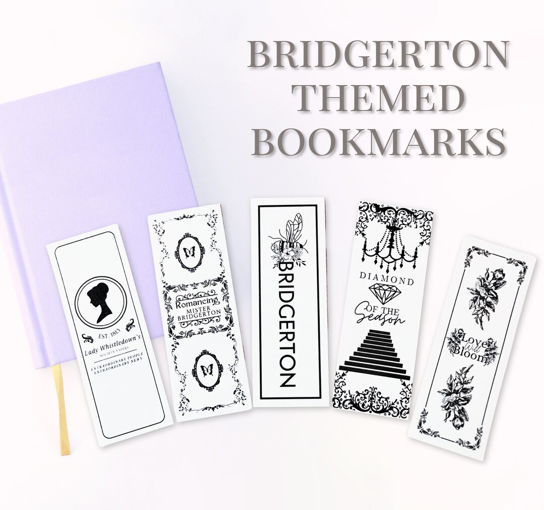 Bridgerton Themed Bookmarks Individual or Set of 5 - Etsy
