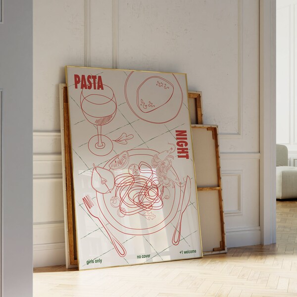 Pasta Poster - Etsy